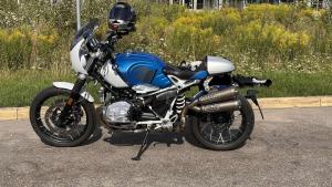 Синий БМВ R nineT 2022 в Вильнюс, объемом двигателя 1.20 л и пробегом 8 тыс. км за 9800 €, фото 5 на AUTOMOTO.COM.LV