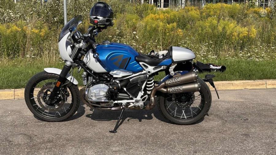 Синий БМВ R nineT 2022 в Вильнюс, объемом двигателя 1.20 л и пробегом 8 тыс. км за 9800 €, фото 5 на AUTOMOTO.COM.LV
