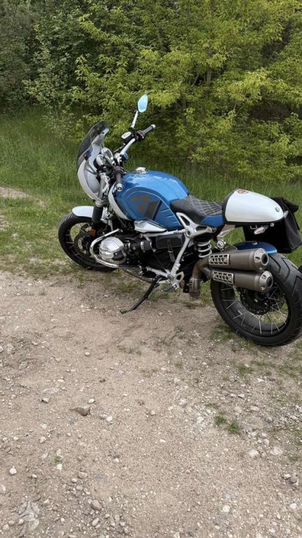 BMW R nineT 2022 in Vilnius on AUTOMOTO.COM.LV Blue BMW R nineT 2022 in Vilnius, with an engine capacity of 1.20 L and mileage of 8 thousand km for 9800 €, photo 7 on AUTOMOTO.COM.LV