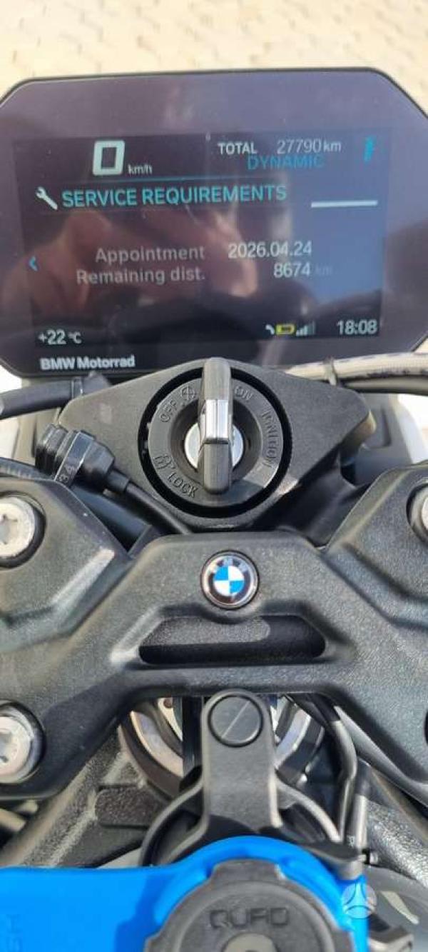 Grey BMW S 1000R 2022 in Vilnius, with an engine capacity of 1.00 L and mileage of 30 thousand km for 10500 €, photo 9 on AUTOMOTO.COM.LV