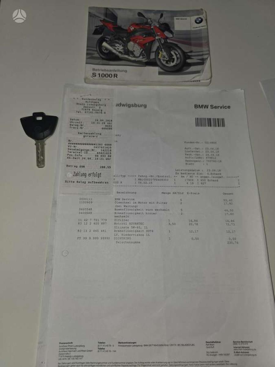 Sarkans BMW S 1000R 2015 Kretinga, ar dzinēja tilpumu 1.00 L un nobraukumu 52 tūkst. km par 6400 €, foto 24 vietnē AUTOMOTO.COM.LV