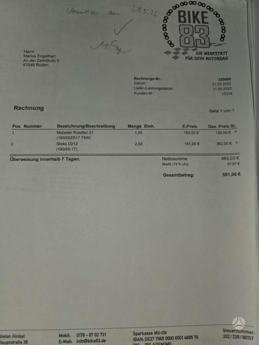 Sarkans BMW S 1000R 2015 Kretinga, ar dzinēja tilpumu 1.00 L un nobraukumu 52 tūkst. km par 6400 €, foto 25 vietnē AUTOMOTO.COM.LV