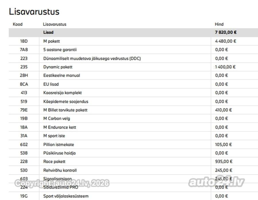 Black BMW S 1000RR 2023 in Tallinn, with an engine capacity of 1.00 L and mileage of 8 thousand km for 25000 €, photo 14 on AUTOMOTO.COM.LV