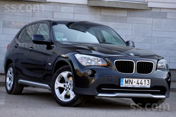 Black BMW X1 2010 in Tukums, with an engine capacity of 2.00 L and mileage of 365 thousand km for 5950 €, photo 1 on AUTOMOTO.COM.LV