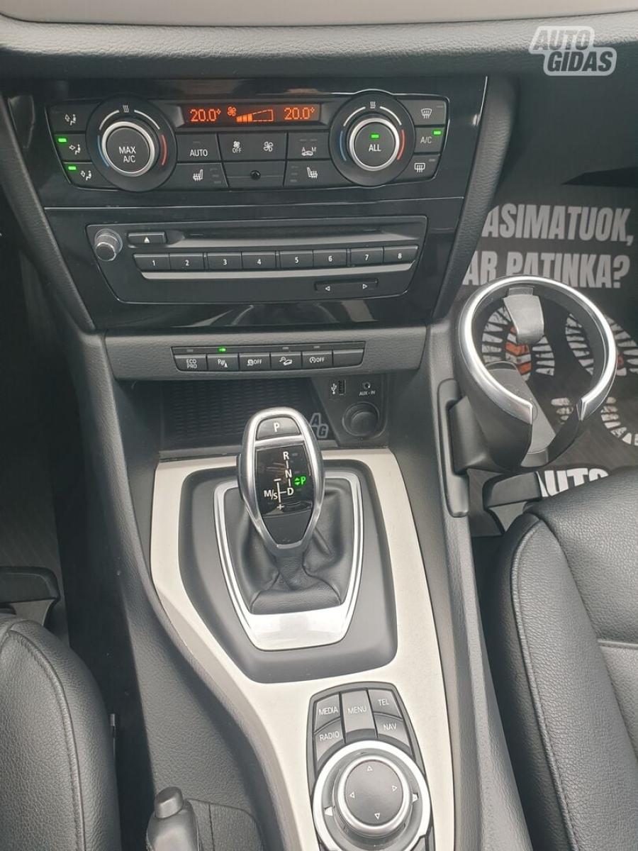 Black BMW X1 2013 in Kaunas, with an engine capacity of 2.00 L and mileage of 190 thousand km for 8250 €, photo 14 on AUTOMOTO.COM.LV