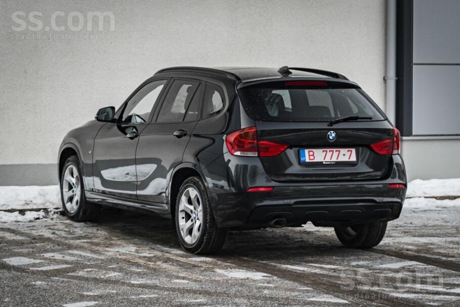 Black BMW X1 2014 in Riga, with an engine capacity of 2.00 L and mileage of 0 thousand km for 13750 €, photo 6 on AUTOMOTO.COM.LV