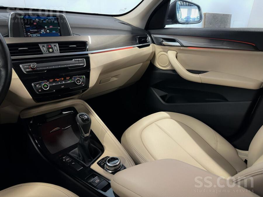 Black BMW X1 2016 in Jurmala, with an engine capacity of 2.00 L and mileage of 269 thousand km for 11990 €, photo 22 on AUTOMOTO.COM.LV