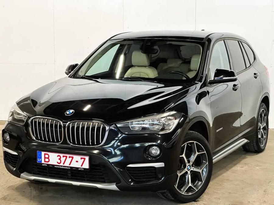 Black BMW X1 2016 in Jurmala, with an engine capacity of 2.00 L and mileage of 269 thousand km for 11990 €, photo 1 on AUTOMOTO.COM.LV