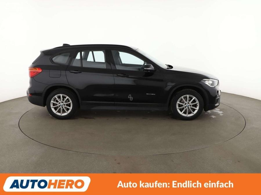 Black BMW X1 2017 in Kaunas, with an engine capacity of 2.00 L and mileage of 39 thousand km for 24038 €, photo 7 on AUTOMOTO.COM.LV