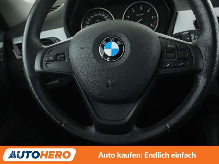 Black BMW X1 2017 in Kaunas, with an engine capacity of 2.00 L and mileage of 39 thousand km for 24038 €, photo 19 on AUTOMOTO.COM.LV