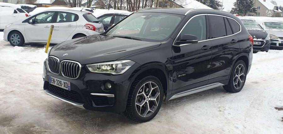 Melns BMW X1 2017 Tauragė, ar dzinēja tilpumu 2.00 L un nobraukumu 84 tūkst. km par 15600 €, foto 1 vietnē AUTOMOTO.COM.LV