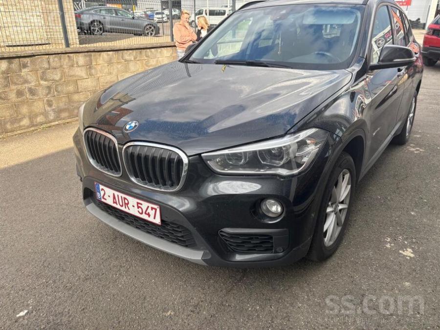 Black BMW X1 2017 in Riga, with an engine capacity of 1.50 L and mileage of 0 thousand km for 12950 €, photo 1 on AUTOMOTO.COM.LV