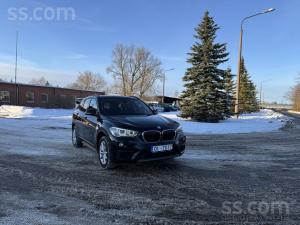 Black BMW X1 2017 in Cesis, with an engine capacity of 1.50 L and mileage of 0 thousand km for 11900 €, photo  on AUTOMOTO.COM.LV
