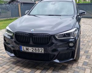 Black BMW X1 2017 in Riga, with an engine capacity of 2.00 L and mileage of 210 thousand km for 17500 €, photo  on AUTOMOTO.COM.LV
