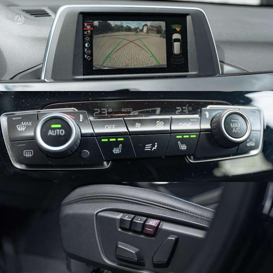 Black BMW X1 2017 in Klaipeda, with an engine capacity of 2.00 L and mileage of 190 thousand km for 13400 €, photo 24 on AUTOMOTO.COM.LV