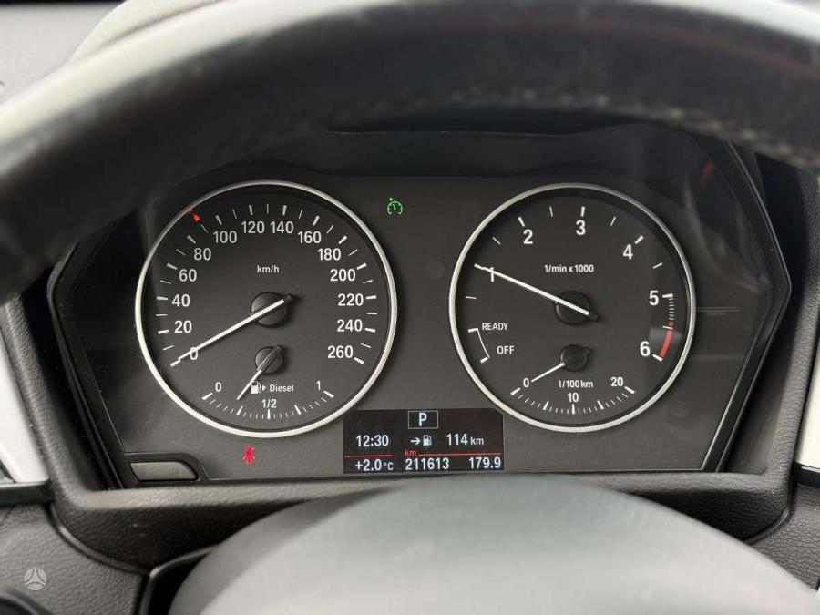 Black BMW X1 2017 in Vilkaviskis, with an engine capacity of 2.00 L and mileage of 212 thousand km for 12600 €, photo 12 on AUTOMOTO.COM.LV