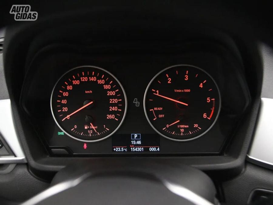 Black BMW X1 2018 in Vilnius, with an engine capacity of 2.00 L and mileage of 154 thousand km for 16999 €, photo 20 on AUTOMOTO.COM.LV