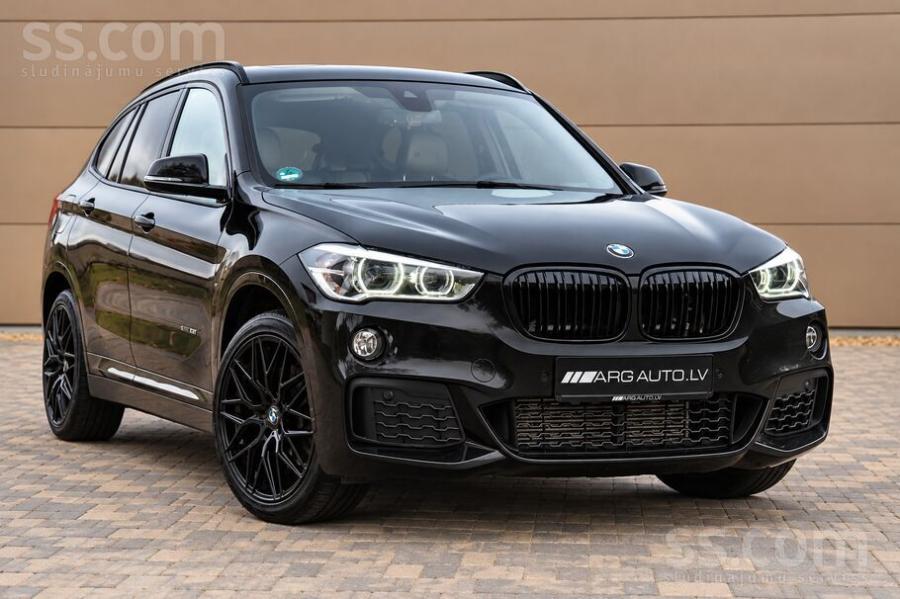 Black BMW X1 2018 in Tukums, with an engine capacity of 2.00 L and mileage of 162 thousand km for 17990 €, photo 1 on AUTOMOTO.COM.LV