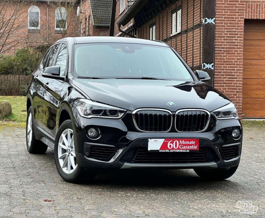 Black BMW X1 2019 in Kaunas, with an engine capacity of 2.00 L and mileage of 55 thousand km for 25489 €, photo 1 on AUTOMOTO.COM.LV