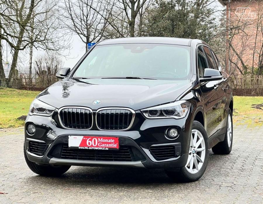 Black BMW X1 2019 in Kaunas, with an engine capacity of 2.00 L and mileage of 55 thousand km for 25489 €, photo 3 on AUTOMOTO.COM.LV