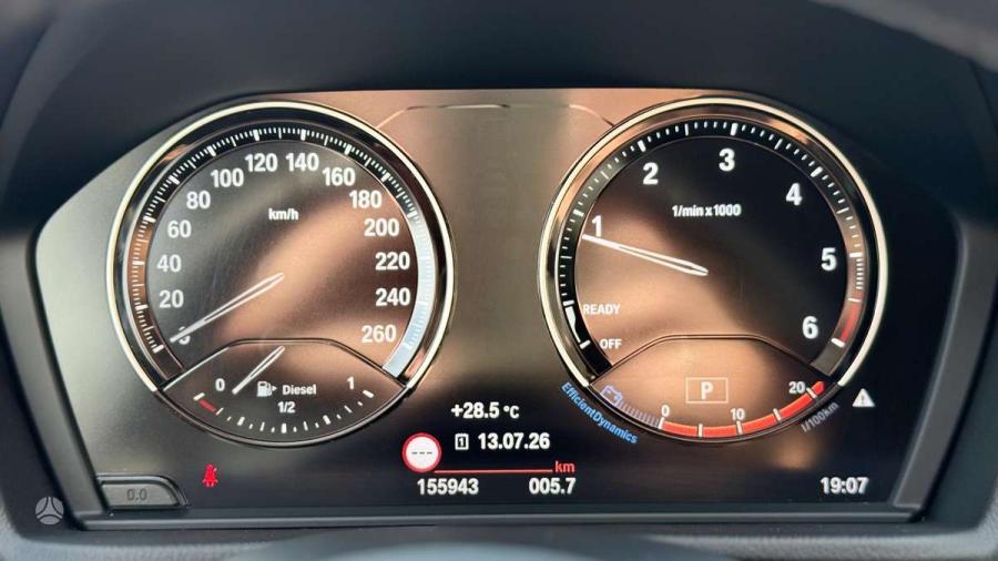 Black BMW X1 2019 in Telschi, with an engine capacity of 2.00 L and mileage of 156 thousand km for 15800 €, photo 21 on AUTOMOTO.COM.LV
