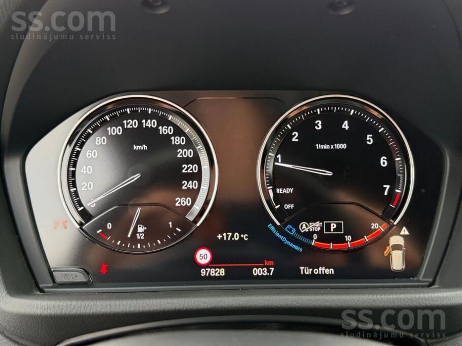 Black BMW X1 2019 in Riga, with an engine capacity of 2.00 L and mileage of 98 thousand km for 20600 €, photo 14 on AUTOMOTO.COM.LV