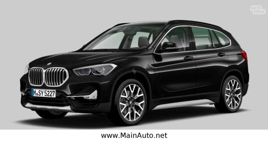 Black BMW X1 2020 in Kaunas, with an engine capacity of 1.50 L and mileage of 53 thousand km for 22905 €, photo 1 on AUTOMOTO.COM.LV