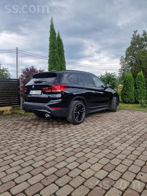 Black BMW X1 2020 in Riga, with an engine capacity of 2.00 L and mileage of 49 thousand km for 24400 €, photo  on AUTOMOTO.COM.LV