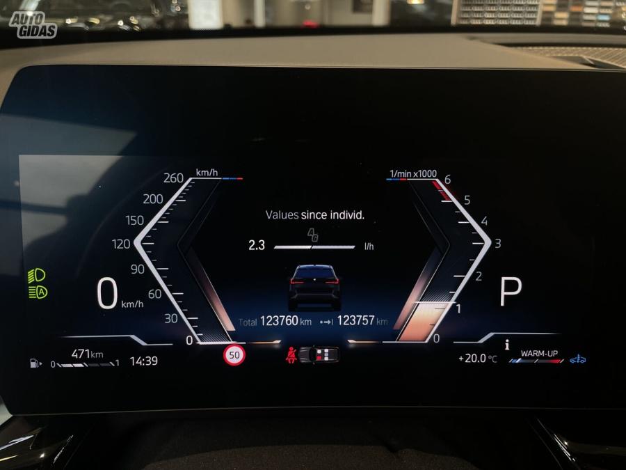 Black BMW X1 2023 in Klaipeda, with an engine capacity of 2.00 L and mileage of 124 thousand km for 32991 €, photo 16 on AUTOMOTO.COM.LV