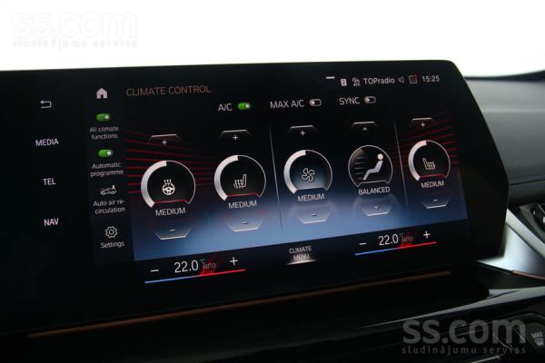 Black BMW X1 2024 in Riga, with an engine capacity of 2.00 L and mileage of 79 thousand km for 42800 €, photo 11 on AUTOMOTO.COM.LV