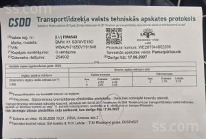 Black BMW X1 2014 in Riga, with an engine capacity of 2.00 L and mileage of 256 thousand km for 8600 €, photo 20 on AUTOMOTO.COM.LV