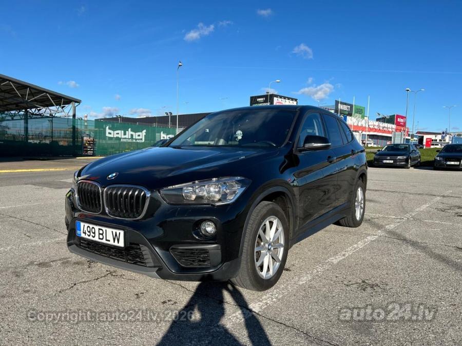 Black BMW X1 2019 in Tallinn, with an engine capacity of 1.50 L and mileage of 61 thousand km for 18000 €, photo 1 on AUTOMOTO.COM.LV