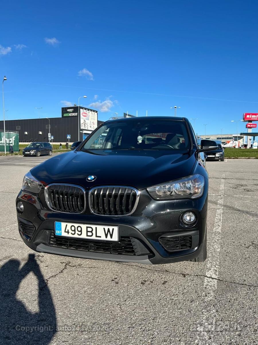 Black BMW X1 2019 in Tallinn, with an engine capacity of 1.50 L and mileage of 61 thousand km for 18000 €, photo 2 on AUTOMOTO.COM.LV