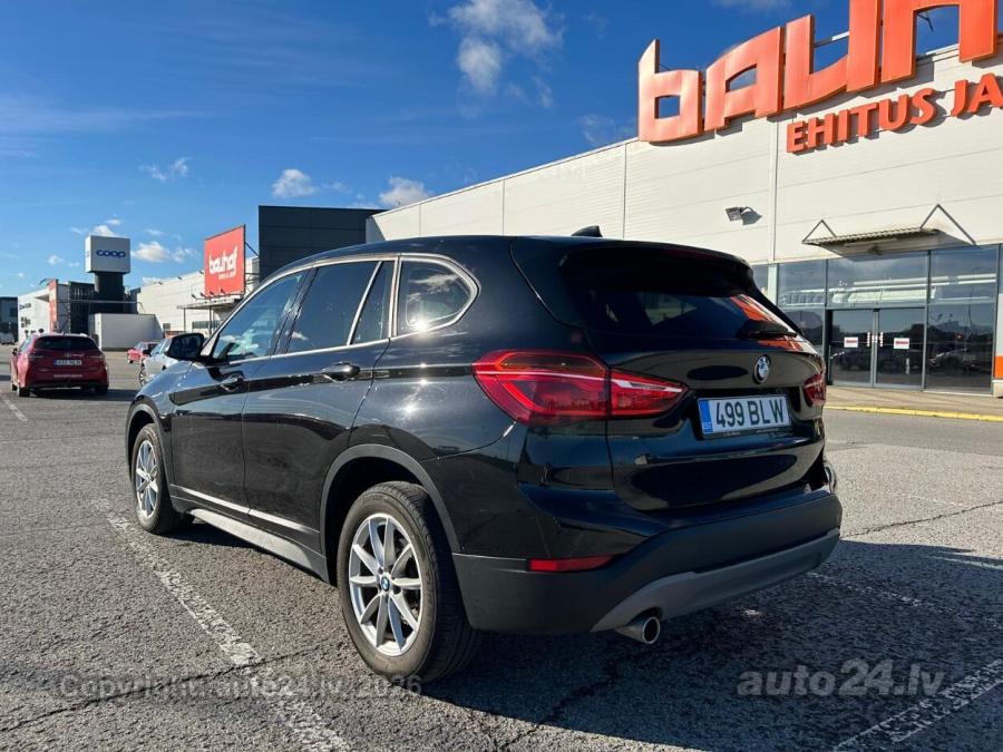 Black BMW X1 2019 in Tallinn, with an engine capacity of 1.50 L and mileage of 61 thousand km for 18000 €, photo 4 on AUTOMOTO.COM.LV