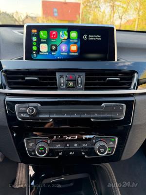 Black BMW X1 2019 in Tallinn, with an engine capacity of 2.00 L and mileage of 103 thousand km for 21599 €, photo 14 on AUTOMOTO.COM.LV