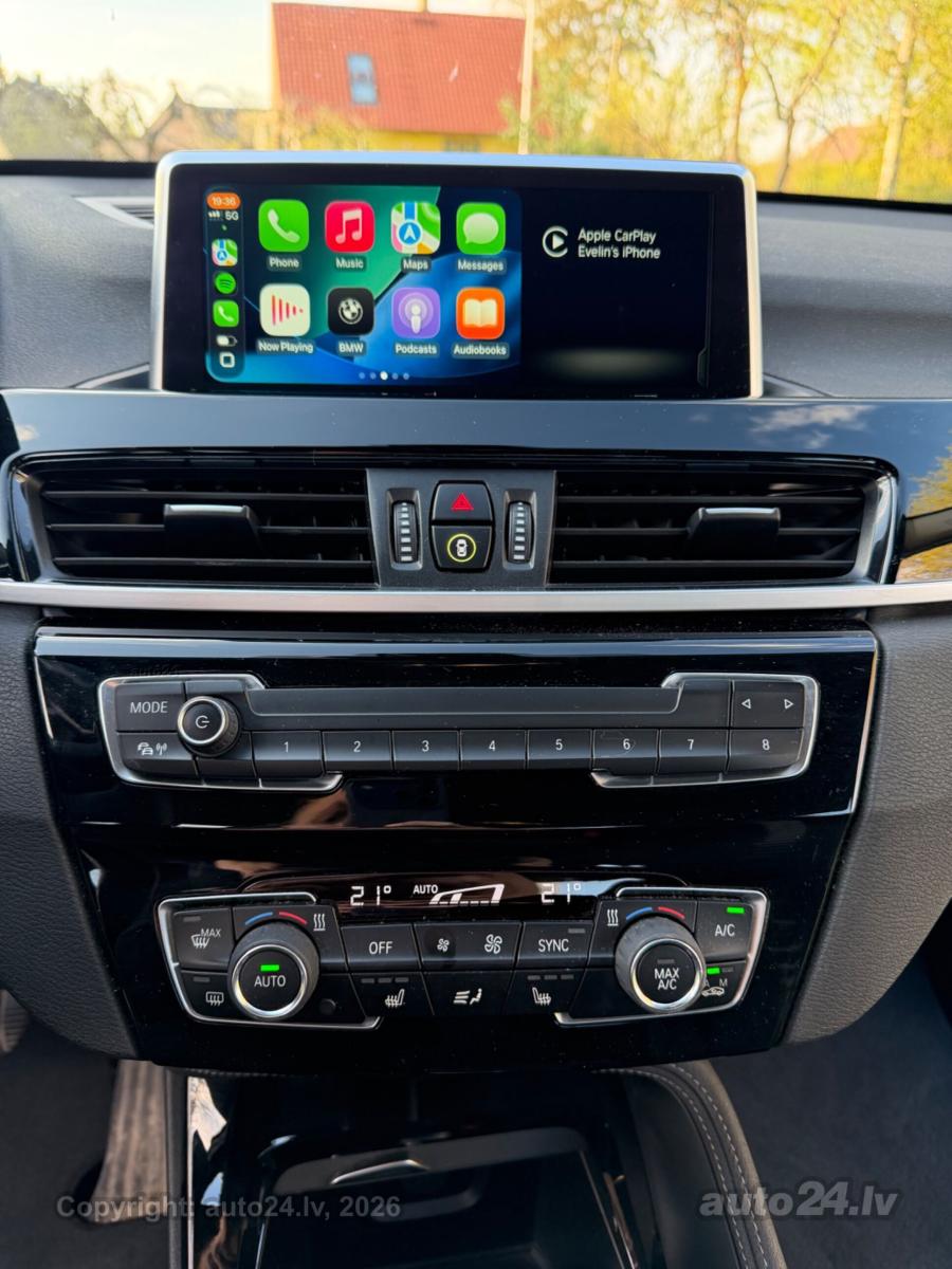 Black BMW X1 2019 in Tallinn, with an engine capacity of 2.00 L and mileage of 103 thousand km for 21599 €, photo 14 on AUTOMOTO.COM.LV