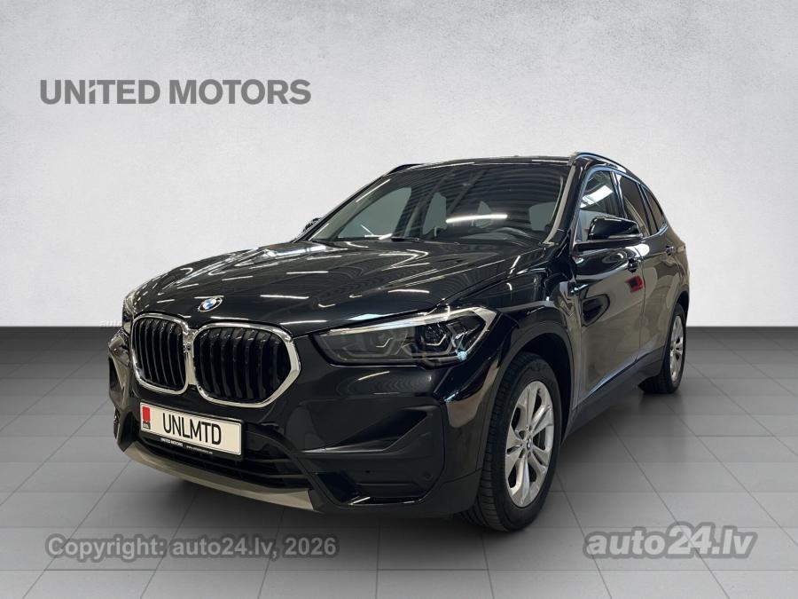Black BMW X1 2021 in Tallinn, with an engine capacity of 1.50 L and mileage of 60 thousand km for 23900 €, photo 1 on AUTOMOTO.COM.LV