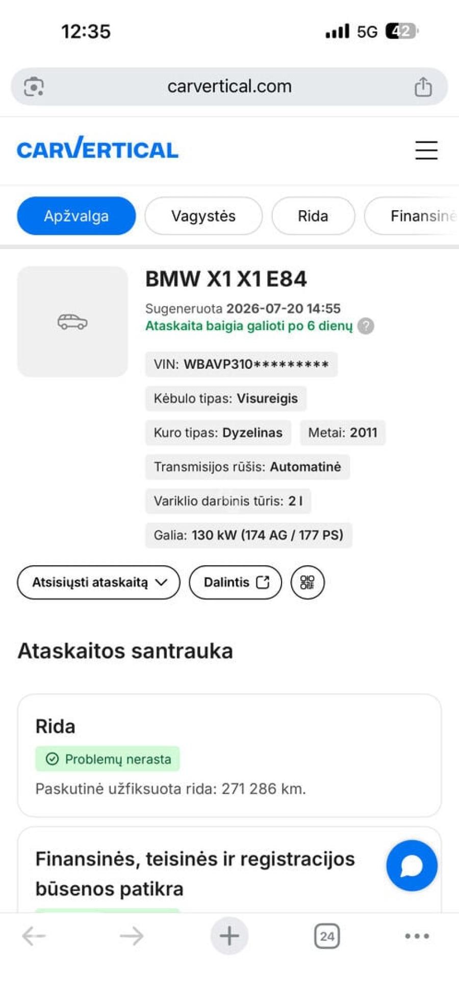Blue BMW X1 2011 in Kaunas, with an engine capacity of 2.00 L and mileage of 280 thousand km for 6350 €, photo 20 on AUTOMOTO.COM.LV