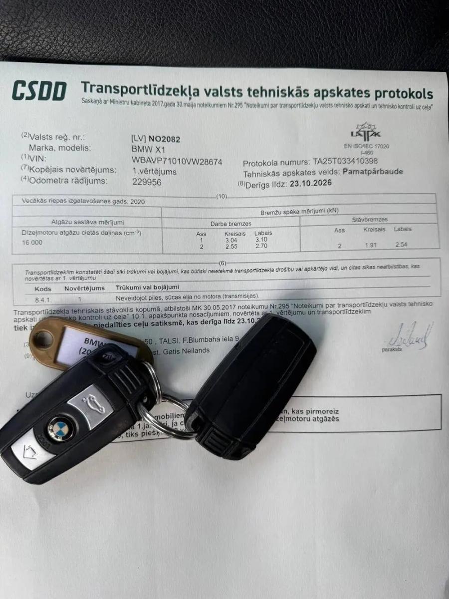 Синий БМВ Х1 2013 в Талси, объемом двигателя 2.00 л и пробегом 229 тыс. км за 8300 €, фото 11 на AUTOMOTO.COM.LV