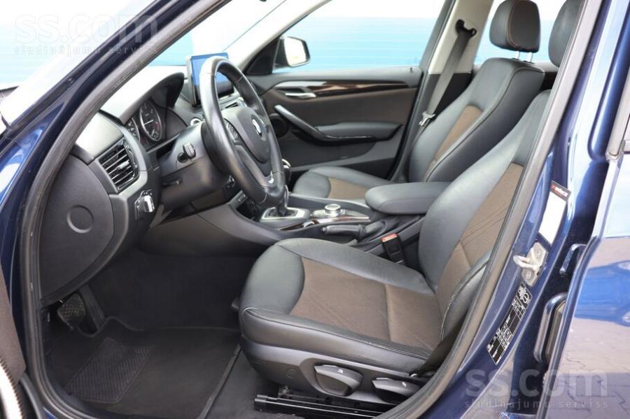 Blue BMW X1 2014 in Riga, with an engine capacity of 2.00 L and mileage of 251 thousand km for 7750 €, photo 15 on AUTOMOTO.COM.LV