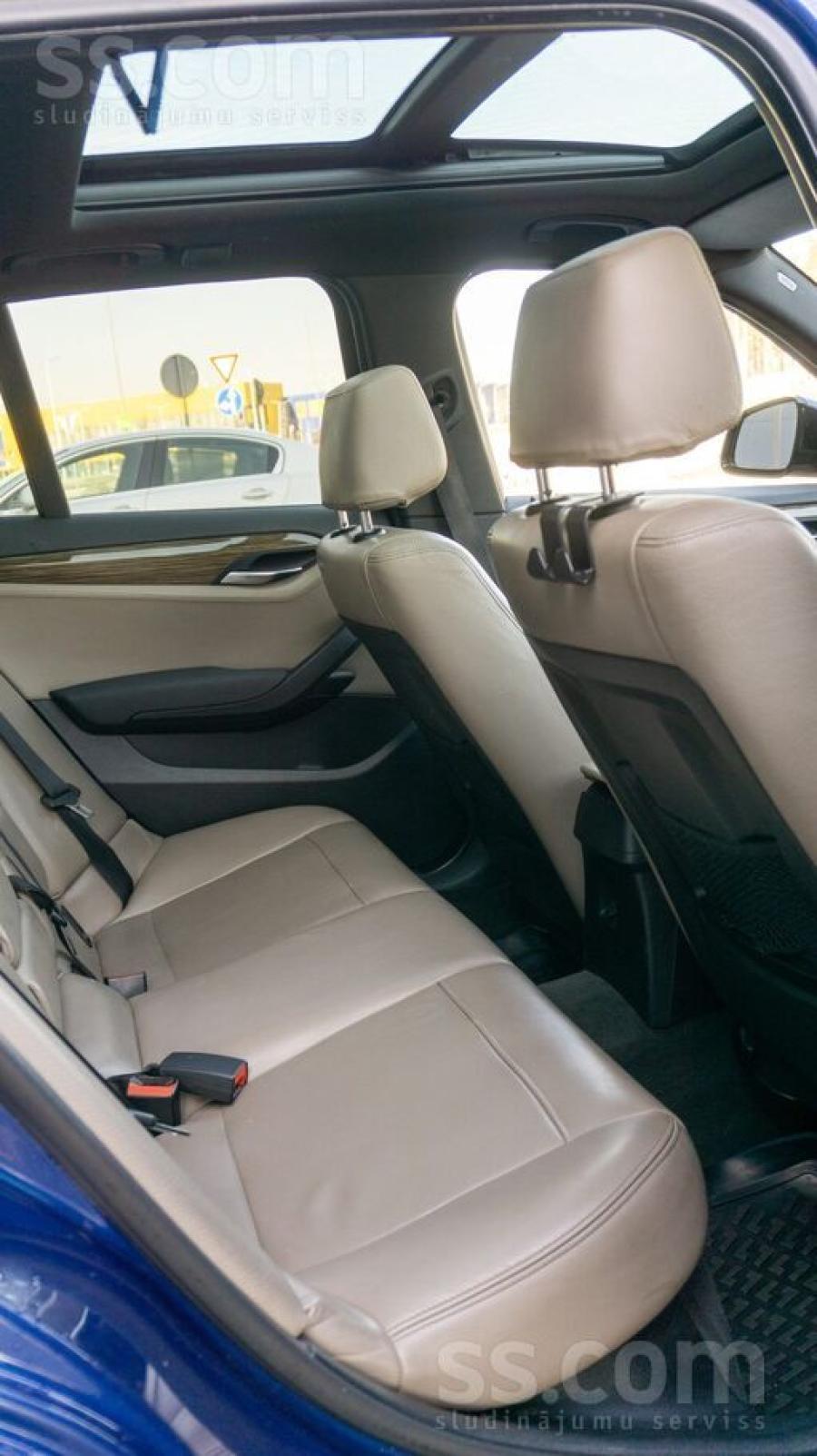 Blue BMW X1 2014 in Riga, with an engine capacity of 2.00 L and mileage of 269 thousand km for 9490 €, photo 27 on AUTOMOTO.COM.LV