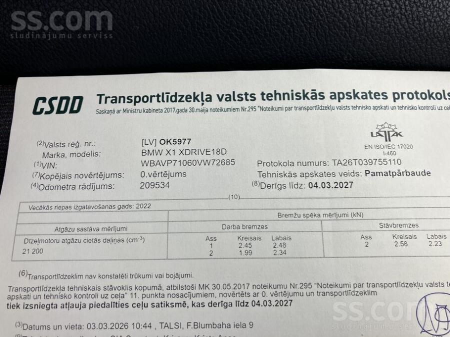 Zils BMW X1 2015 Talsi, ar dzinēja tilpumu 2.00 L un nobraukumu 210 tūkst. km par 10999 €, foto 22 vietnē AUTOMOTO.COM.LV