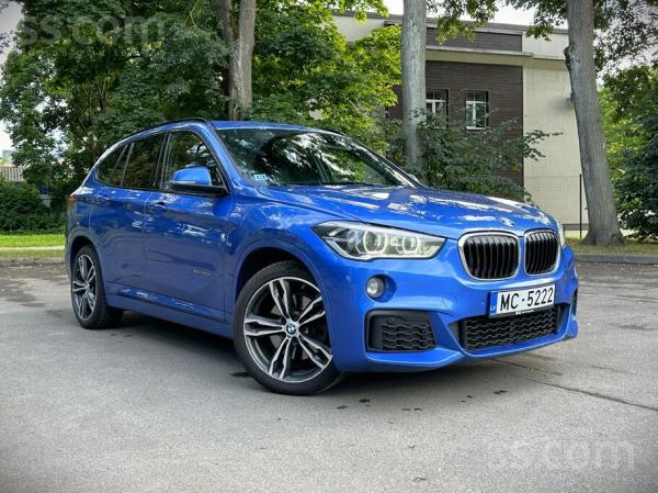 Blue BMW X1 2016 in Riga, with an engine capacity of 2.00 L and mileage of 0 thousand km for 12500 €, photo 1 on AUTOMOTO.COM.LV