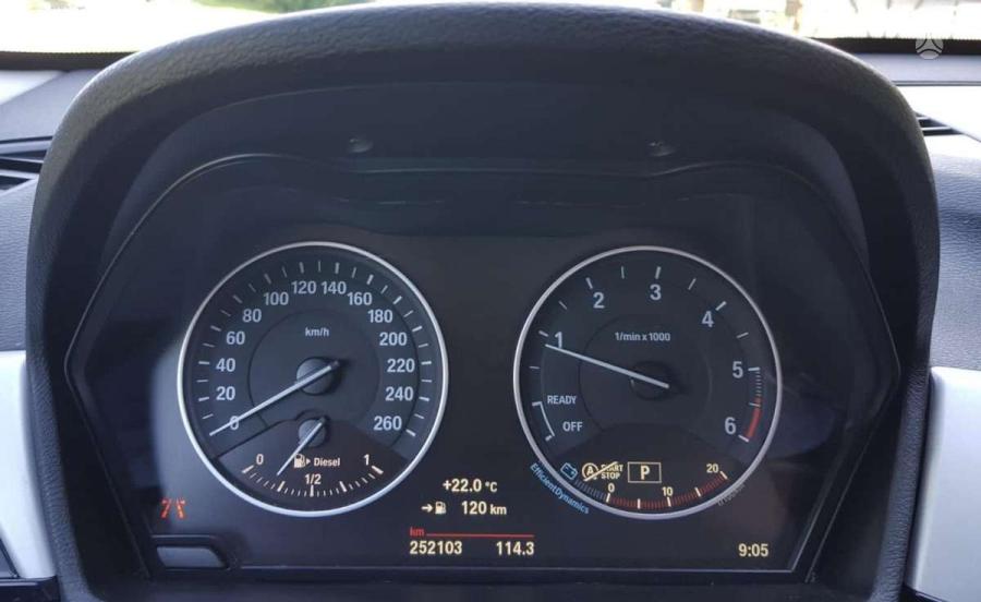 Blue BMW X1 2016 in Siauliai, with an engine capacity of 2.00 L and mileage of 252 thousand km for 11900 €, photo 21 on AUTOMOTO.COM.LV