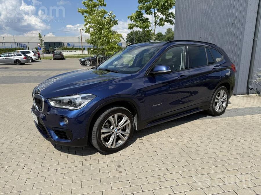 Blue BMW X1 2017 in Riga, with an engine capacity of 2.00 L and mileage of 186 thousand km for 21600 €, photo 5 on AUTOMOTO.COM.LV