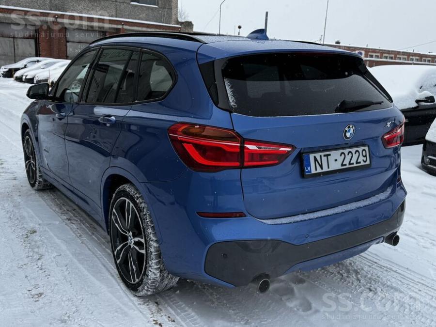 Blue BMW X1 2017 in Daugavpils, with an engine capacity of 2.00 L and mileage of 0 thousand km for 16900 €, photo 4 on AUTOMOTO.COM.LV