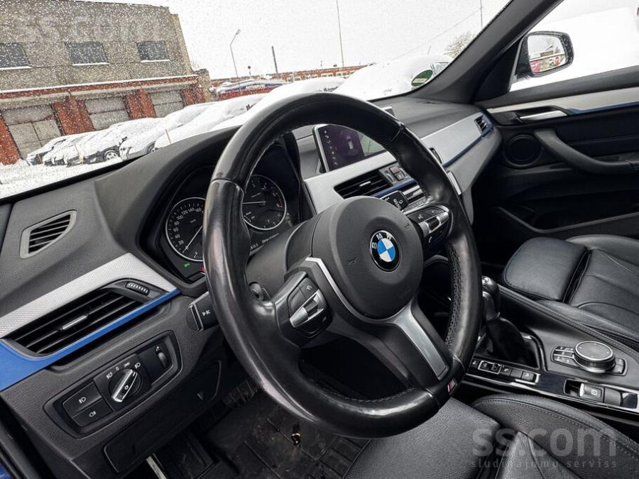 Blue BMW X1 2017 in Daugavpils, with an engine capacity of 2.00 L and mileage of 0 thousand km for 16900 €, photo 19 on AUTOMOTO.COM.LV