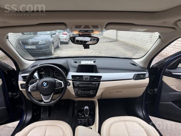 Blue BMW X1 2017 in Riga, with an engine capacity of 1.50 L and mileage of 239 thousand km for 11500 €, photo 8 on AUTOMOTO.COM.LV