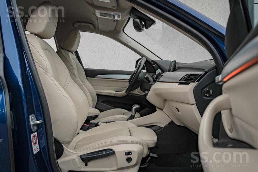 Blue BMW X1 2017 in Riga, with an engine capacity of 2.00 L and mileage of 92 thousand km for 18500 €, photo 11 on AUTOMOTO.COM.LV