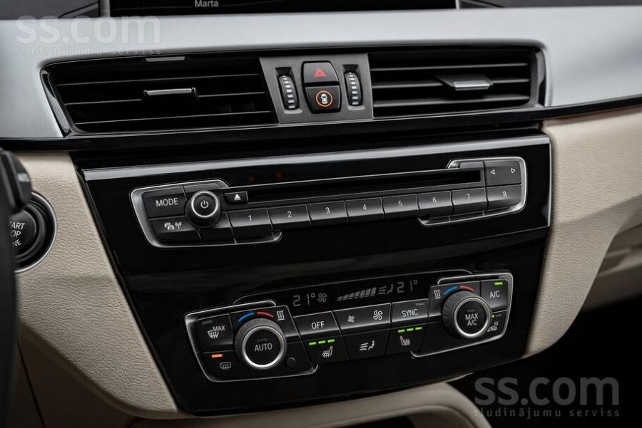 Blue BMW X1 2017 in Riga, with an engine capacity of 2.00 L and mileage of 92 thousand km for 18500 €, photo 22 on AUTOMOTO.COM.LV